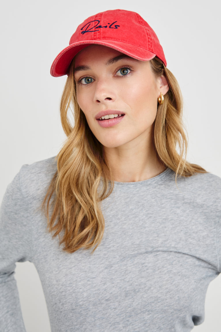 ANNIVERSARY BASEBALL CAP - WASHED RED – Rails