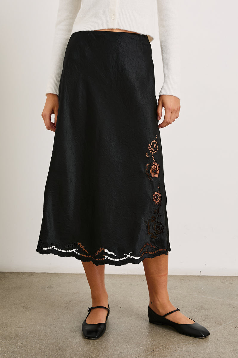 ANYA SKIRT - BLACK EYELET – Rails