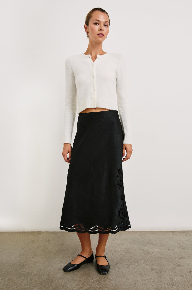 ANYA SKIRT - BLACK EYELET – Rails