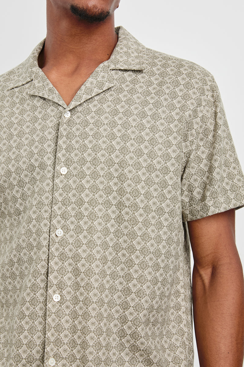 ATLAS SHIRT - DIAMOND OAT OLIVE – Rails