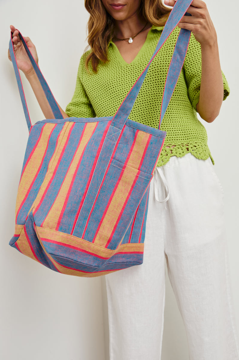 BEACH TOTE - RIO STRIPE – Rails