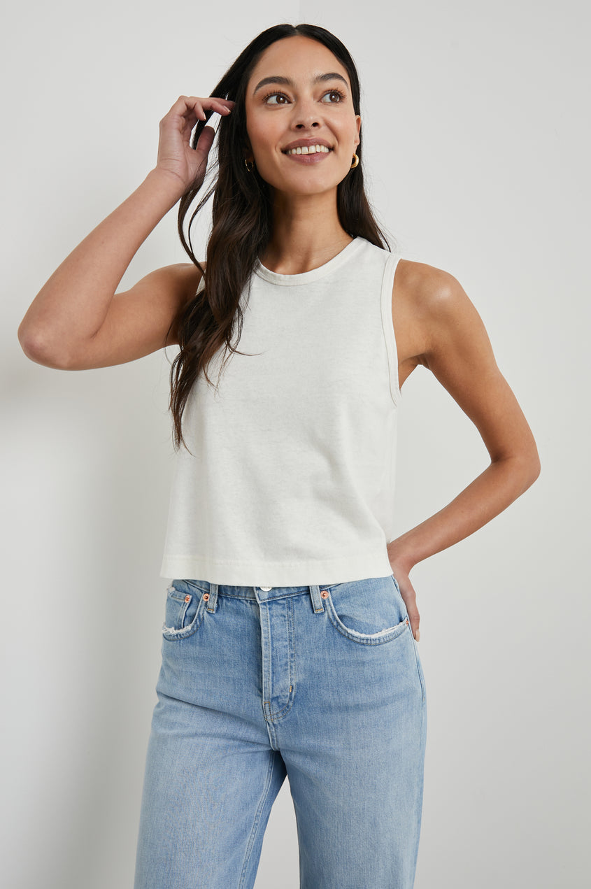 THE BOXY TANK - WHITE – Rails