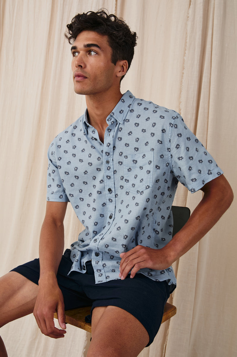 CARSON SHIRT - DAISY TOSS CELESTIAL – Rails
