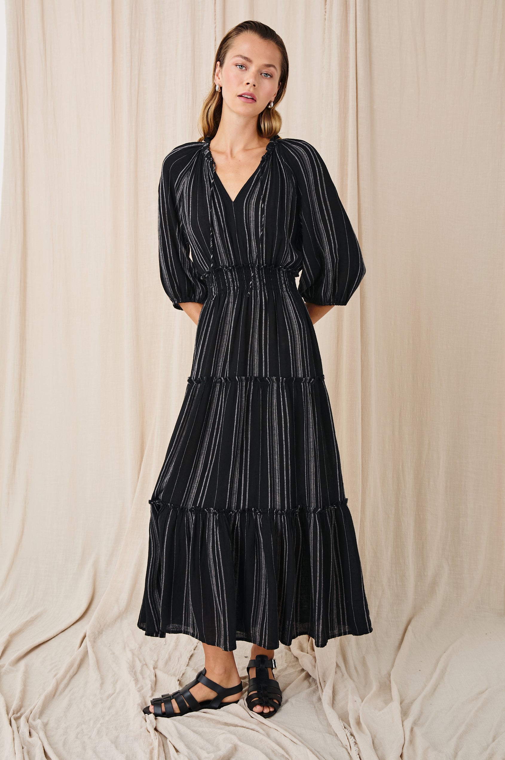 CATERINE DRESS - CAMINO STRIPE – Rails