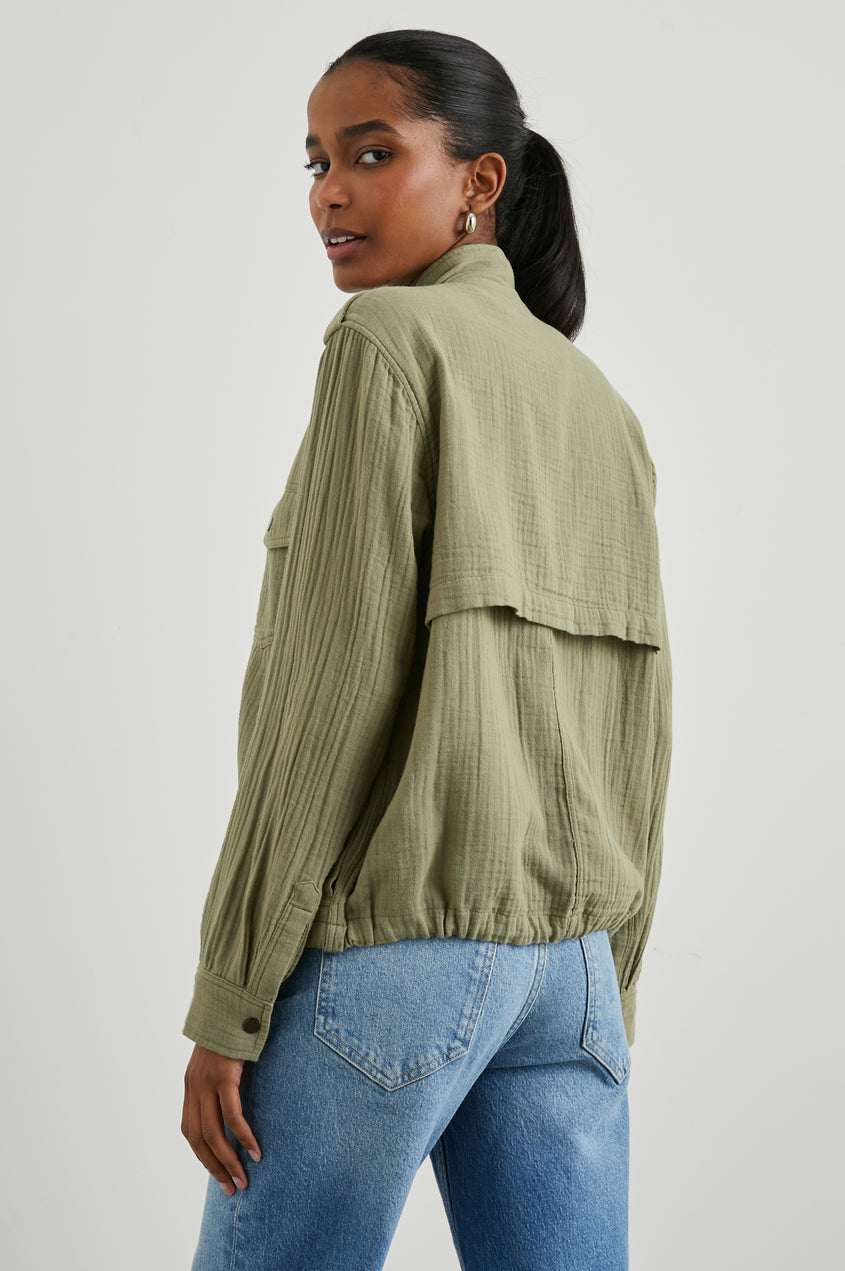 COLLINS JACKET - GAUZE BLACK – Rails