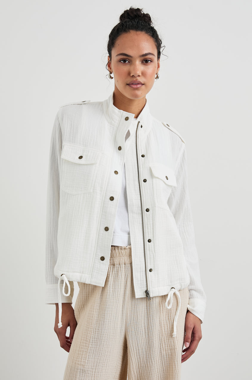 COLLINS JACKET - GAUZE BLACK – Rails