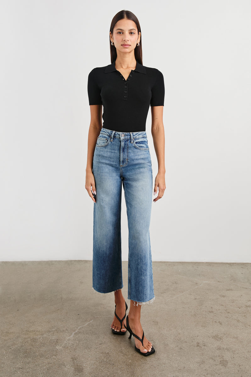 COURT POLO SHIRT - BLACK – Rails