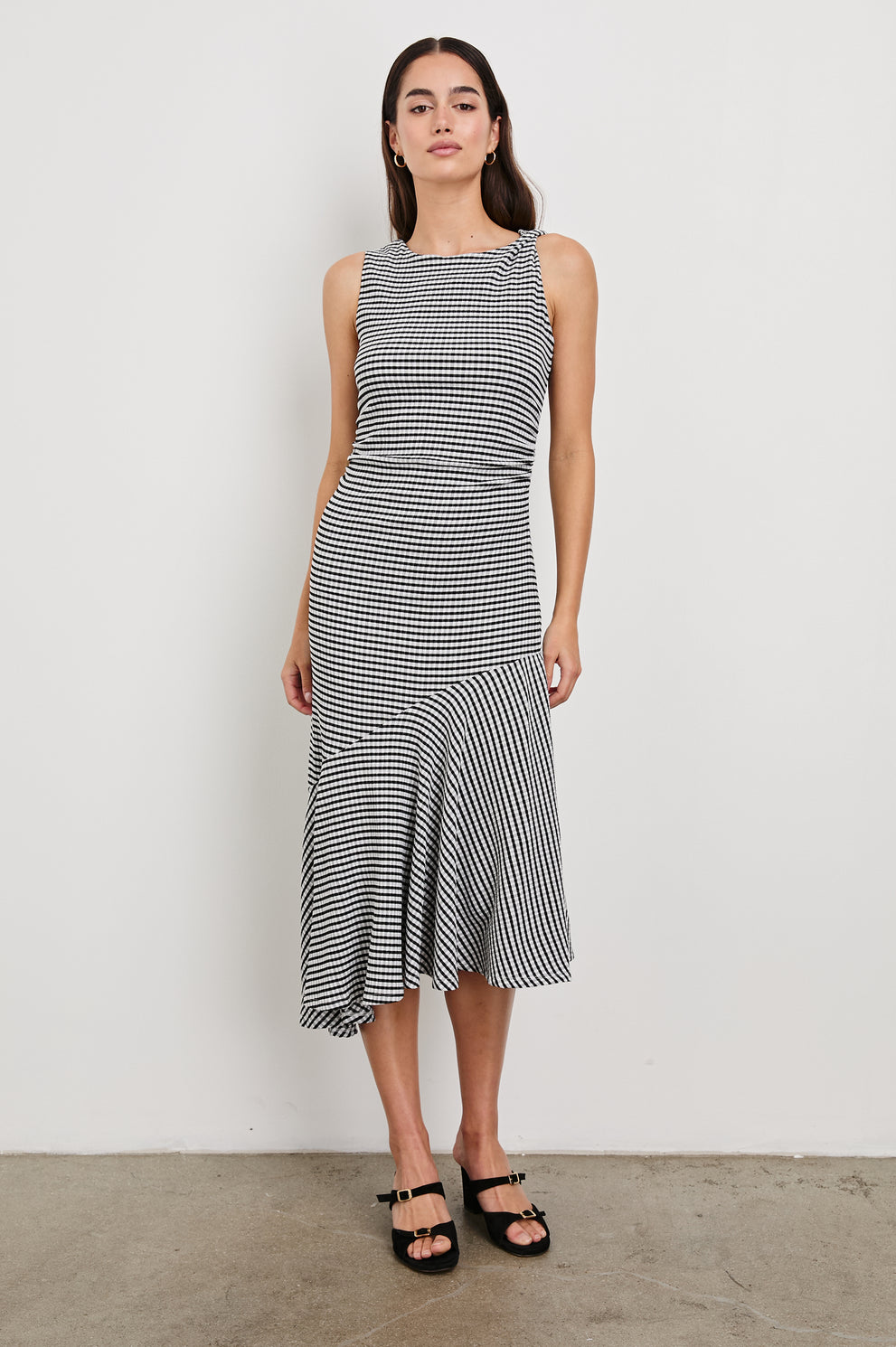 DAIJA DRESS - BLACK GINGHAM – Rails