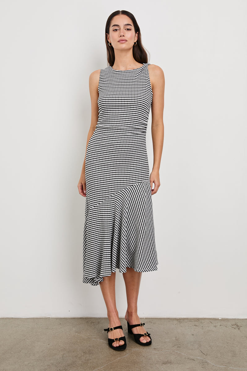 DAIJA DRESS - BLACK GINGHAM – Rails