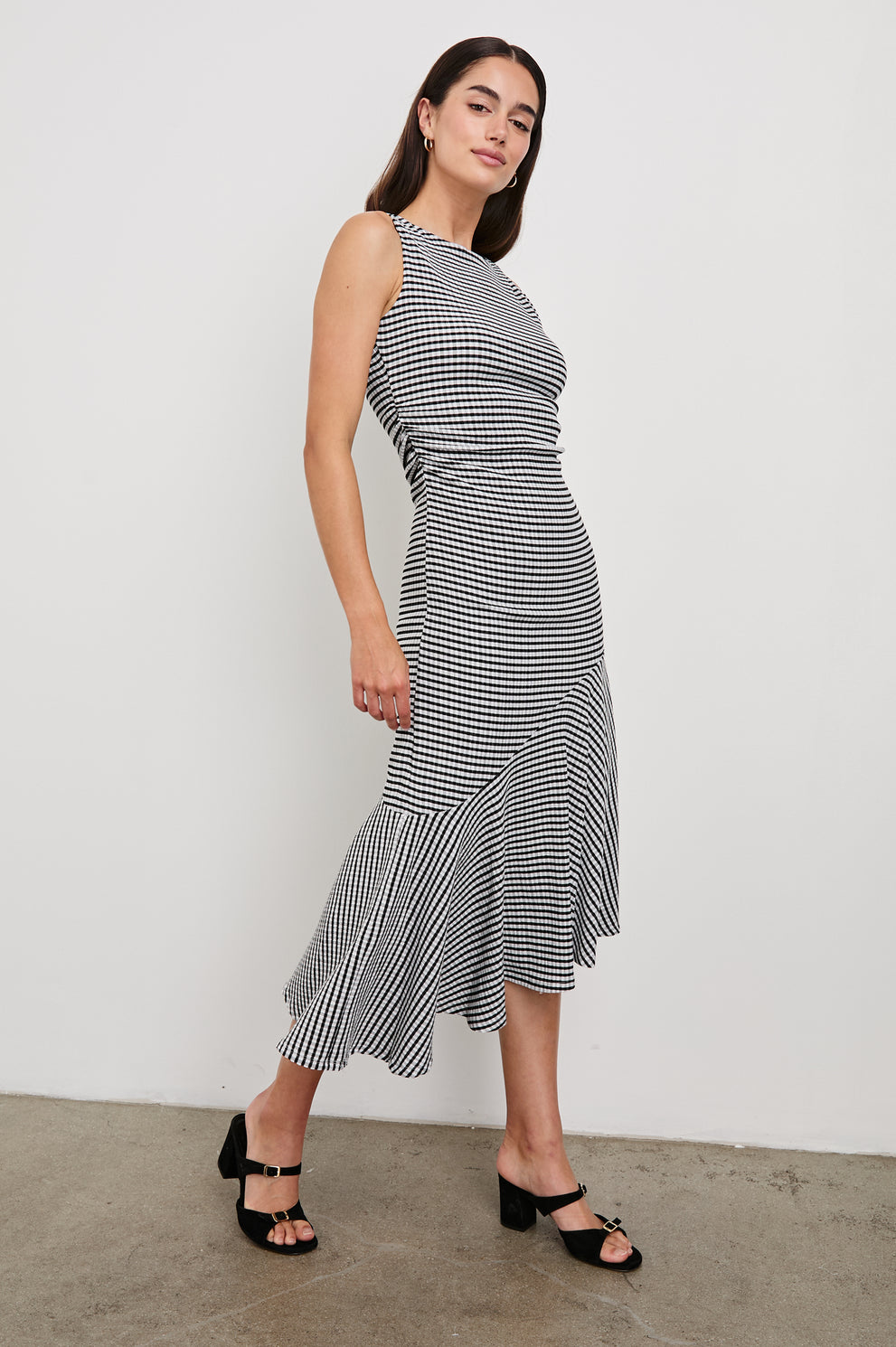 DAIJA DRESS - BLACK GINGHAM – Rails