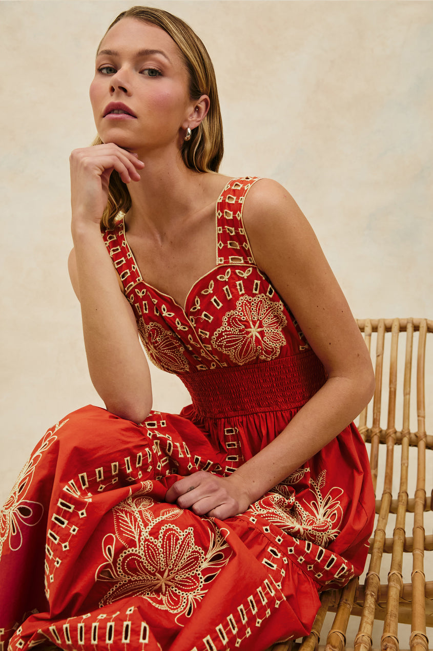 FAWN DRESS - TERRACOTTA – Rails