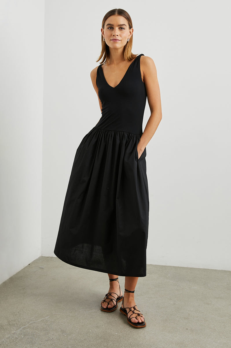 FRANCA DRESS - BLACK – Rails