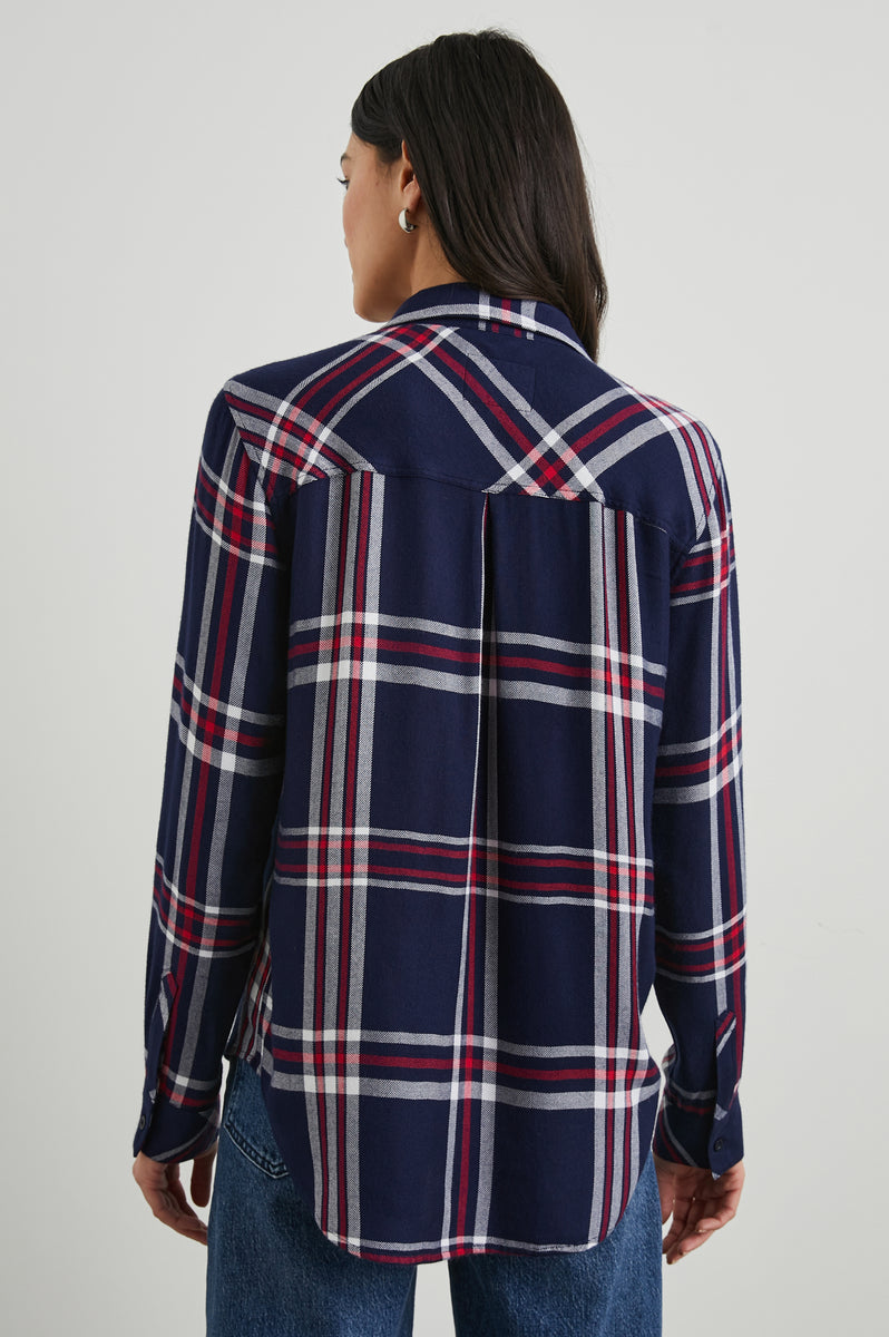 HUNTER SHIRT - PATRIOT NAVY RED – Rails