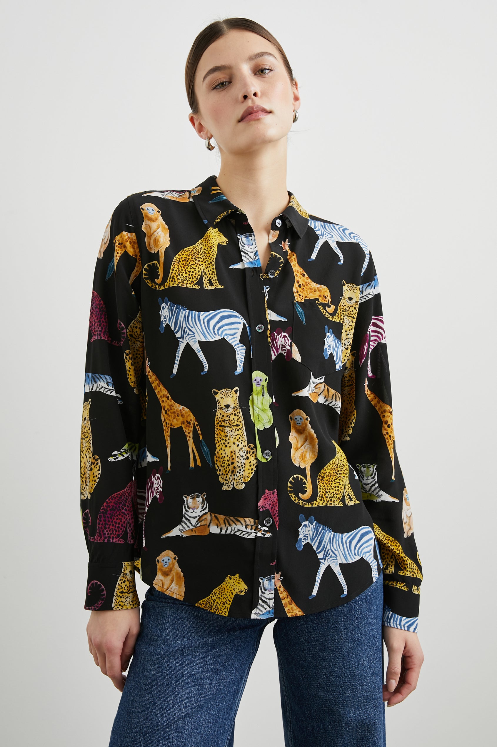 KATE SHIRT - ILLUSTRATED ANIMALS – Rails