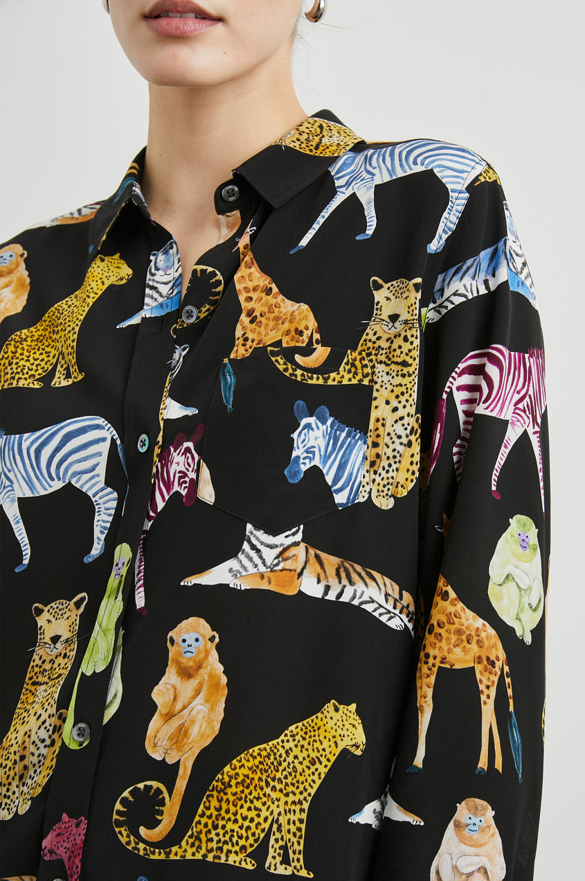 KATE SHIRT - ILLUSTRATED ANIMALS – Rails