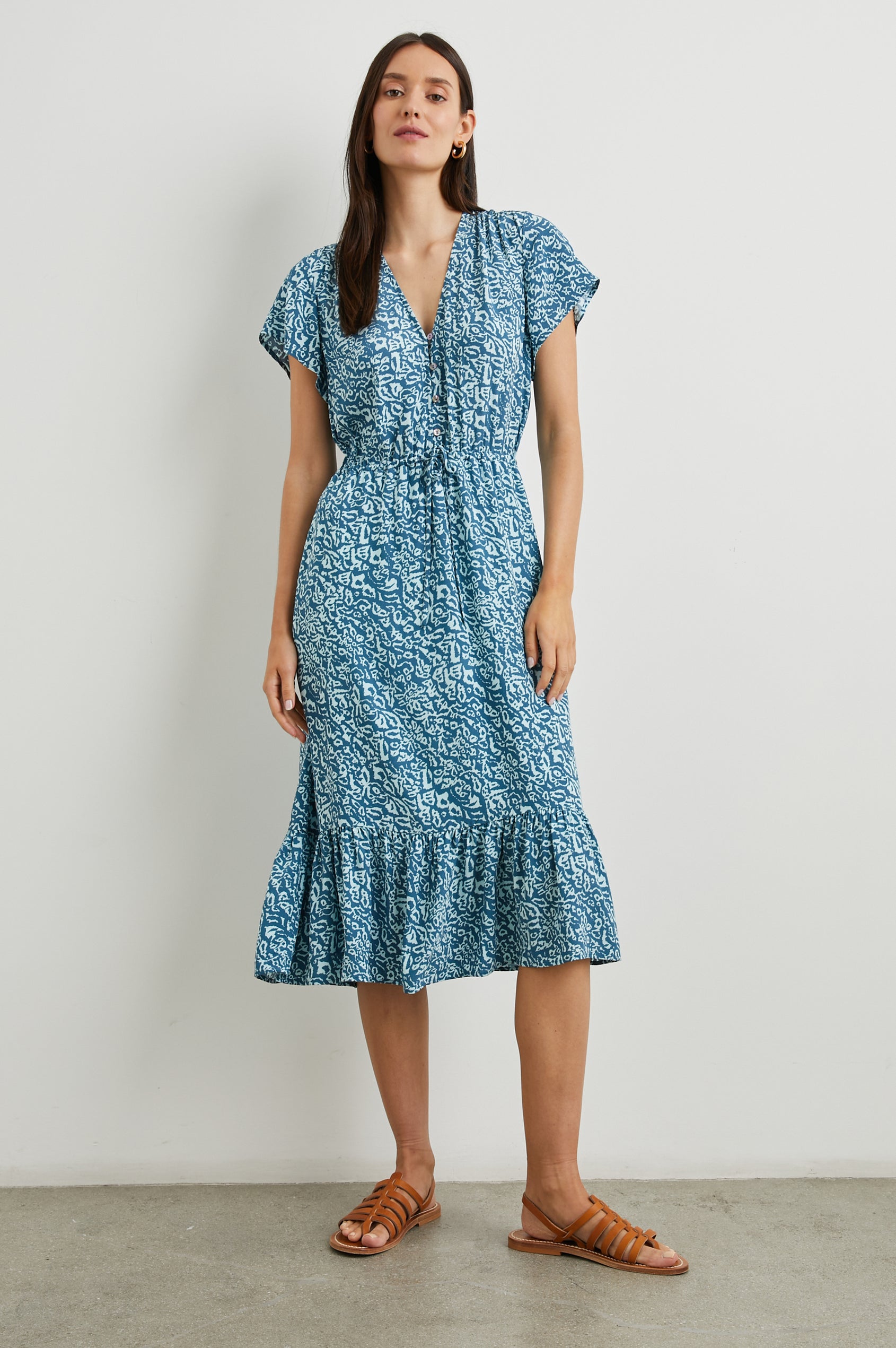 KIKI DRESS - BLUE HAVANA – Rails