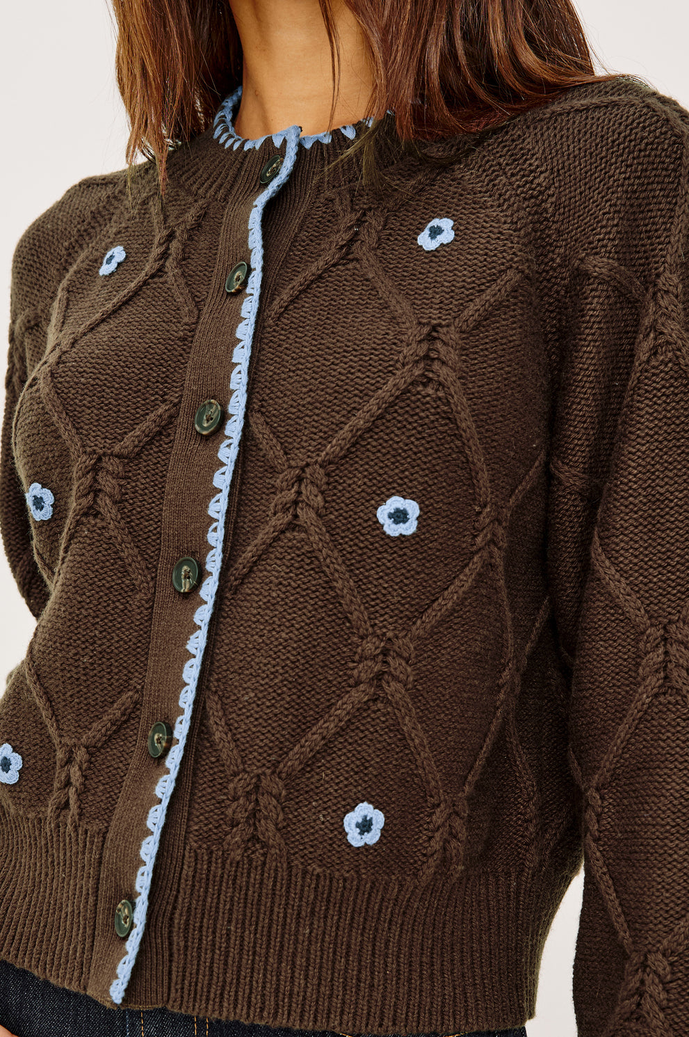 LAURIE CARDIGAN - WALNUT DAISY – Rails