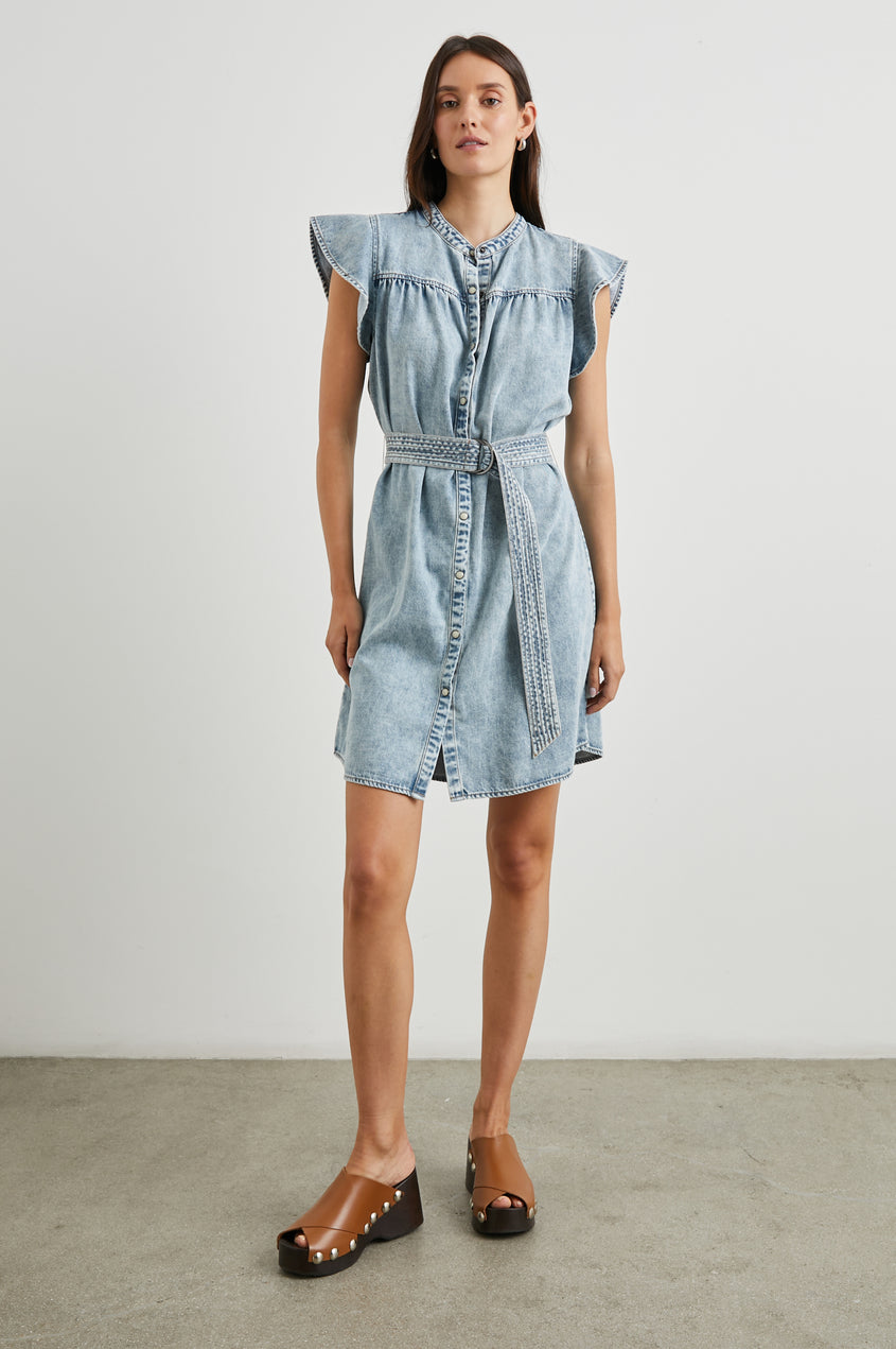 LETTA DRESS - FADED INDIGO – Rails