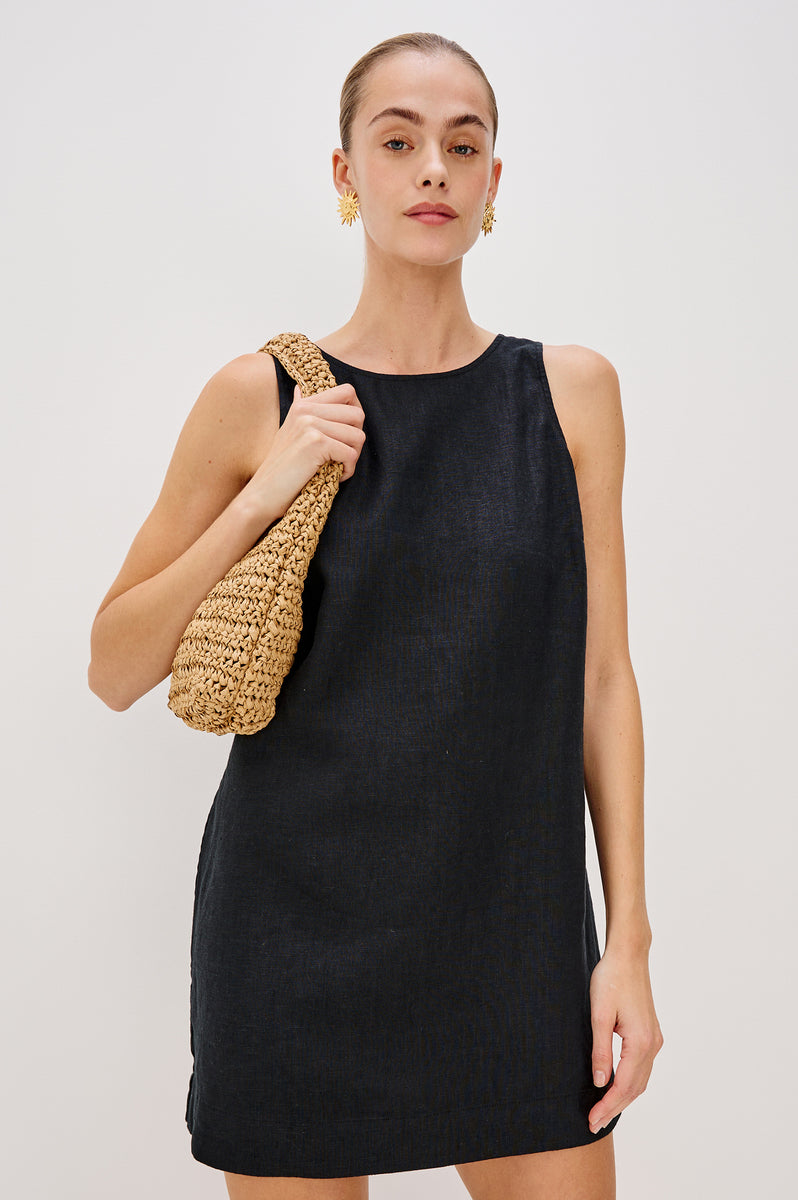 LINDSEY DRESS - BLACK – Rails