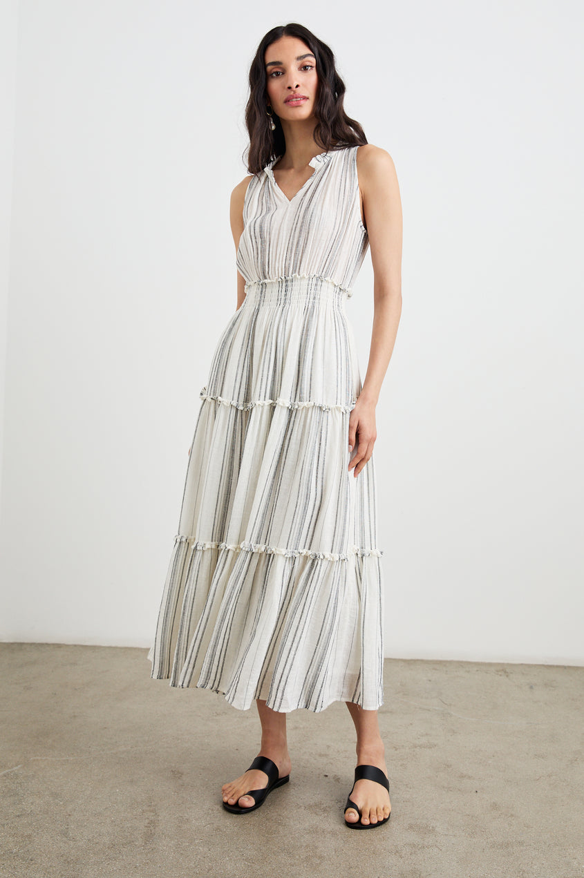LOULOU DRESS - BASQUE STRIPE – Rails