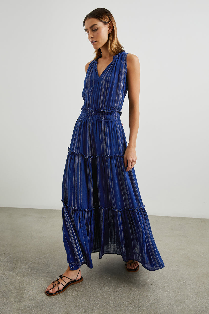 LOULOU DRESS - BASQUE STRIPE – Rails