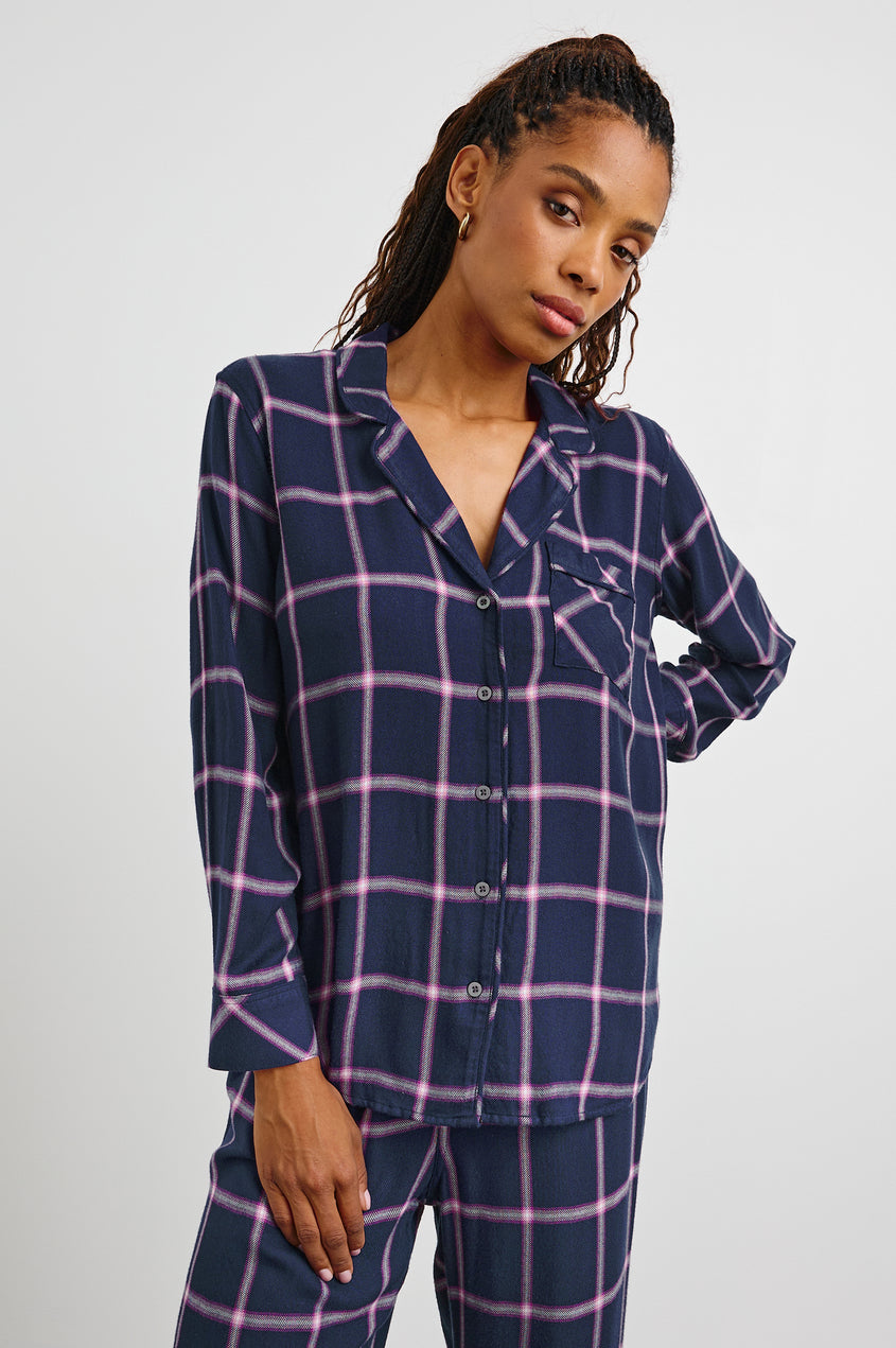 LUNA PAJAMA SET - SAPPHIRE MAGENTA – Rails