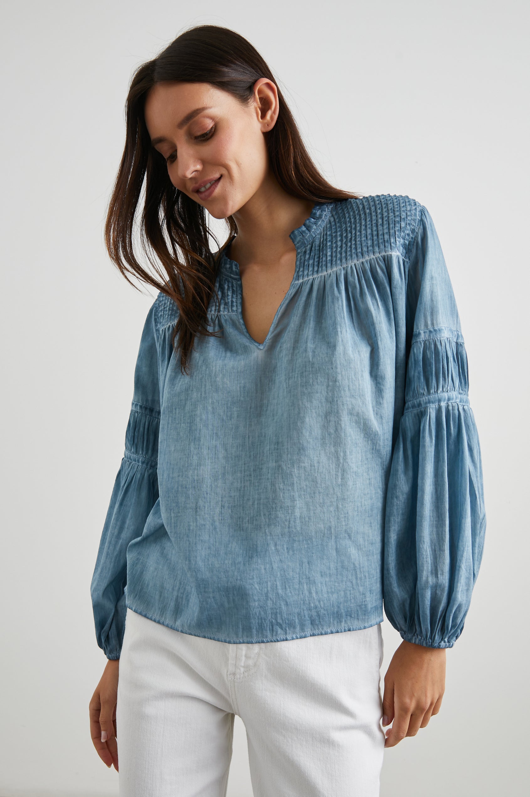 MARLI TOP - FADED BLUE – Rails