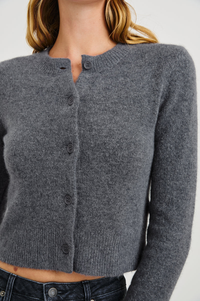 MATILDA CARDIGAN - CHARCOAL – Rails