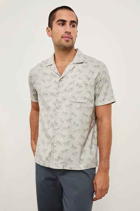 MORENO SHIRT - WATERCOLOR OLIVE BRASS – Rails