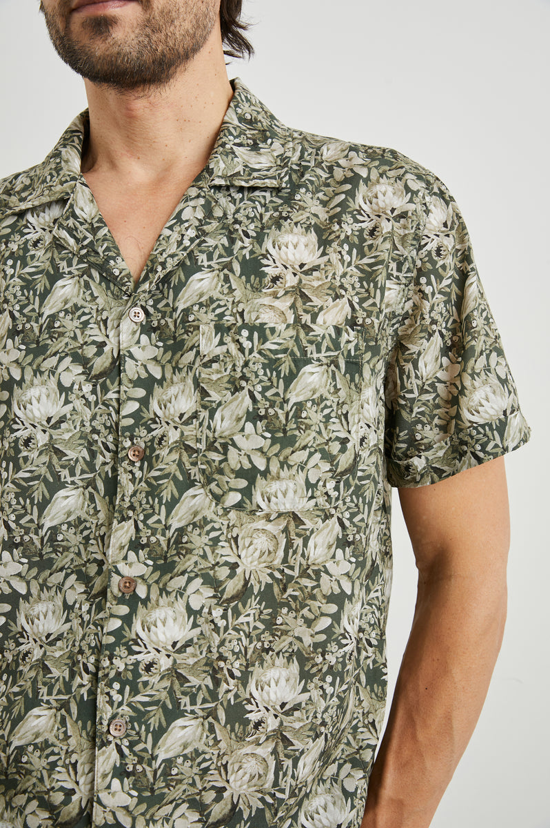 MORENO SHIRT - WATERCOLOR OLIVE BRASS – Rails