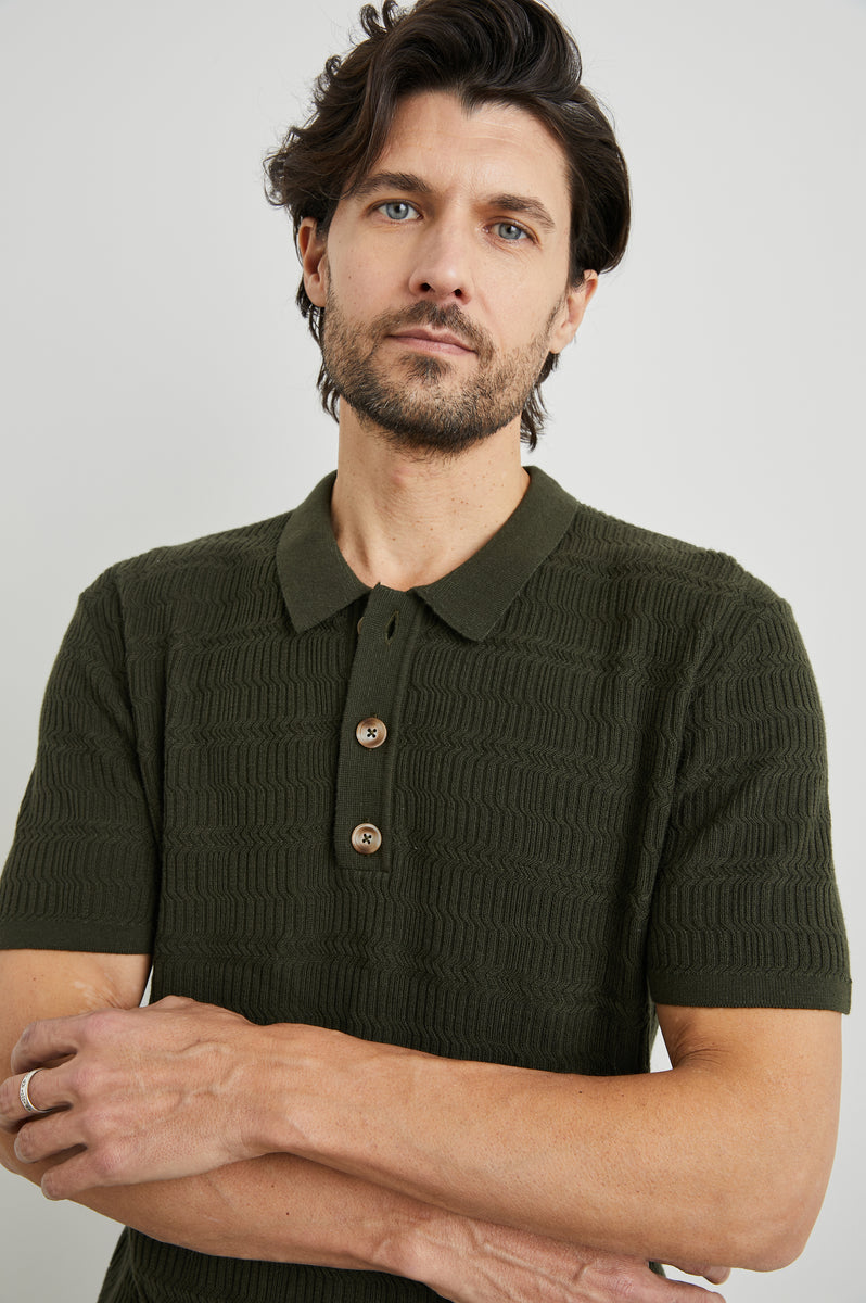NATHAN POLO SHIRT - ANCIENT OLIVE – Rails