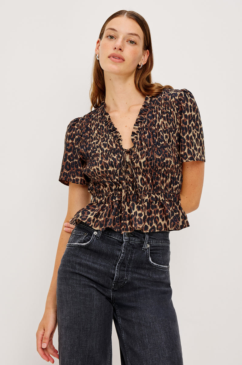 PORTIA TOP - BROWN NALA – Rails