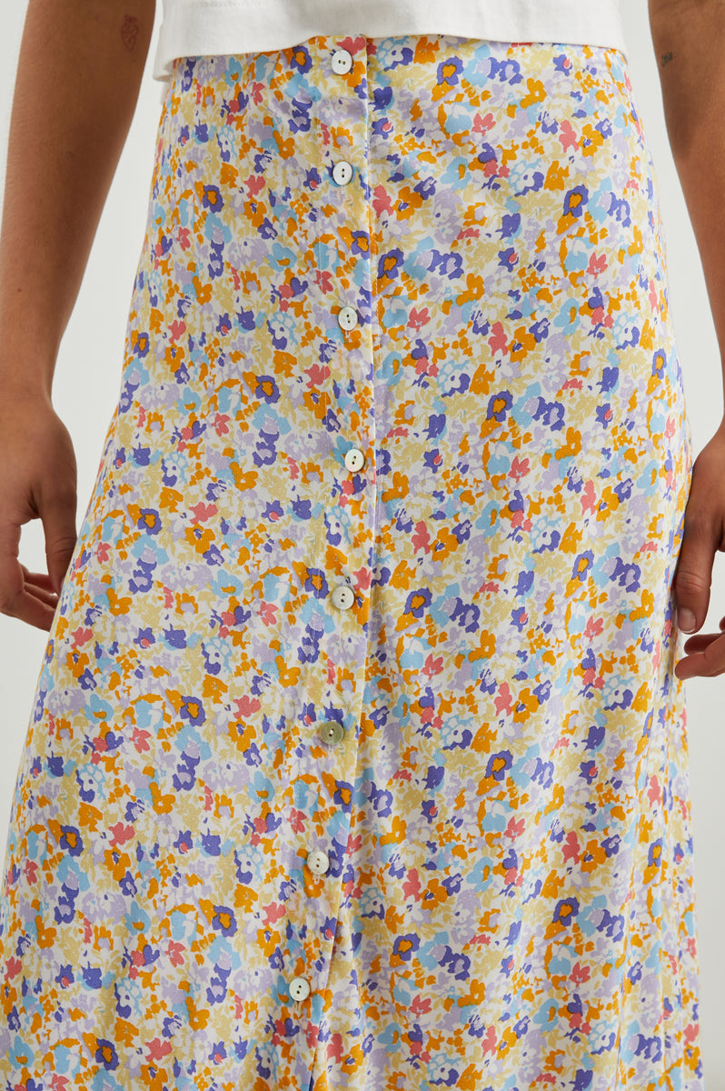 ROSETTA SKIRT - PAPAYA FLOWERS – Rails
