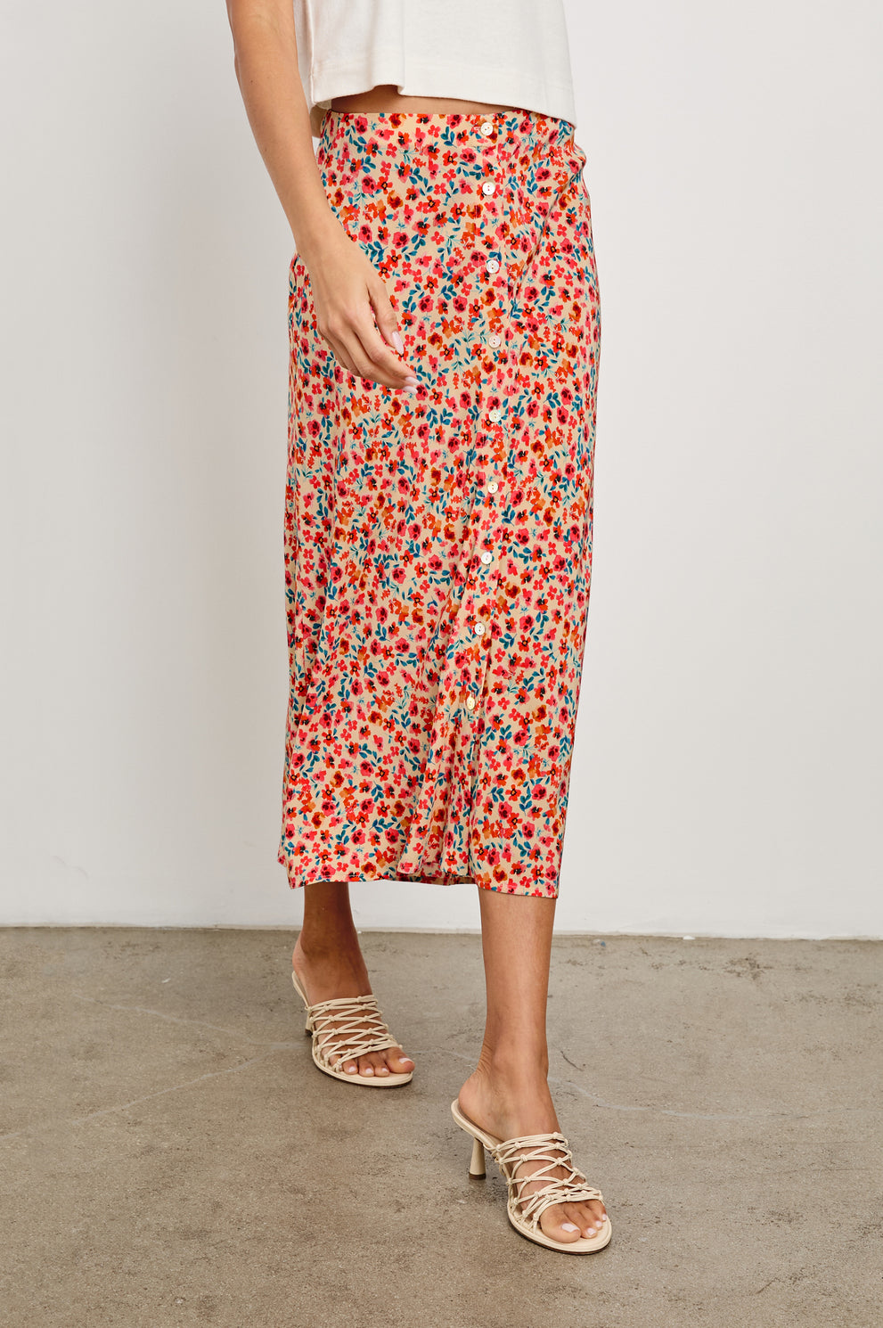 ROSETTA SKIRT - RED POSY – Rails