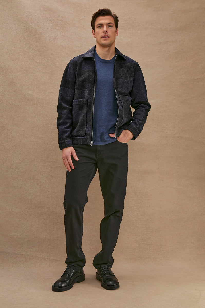 SIMON JACKET - BLACK NAVY BLOCK – Rails