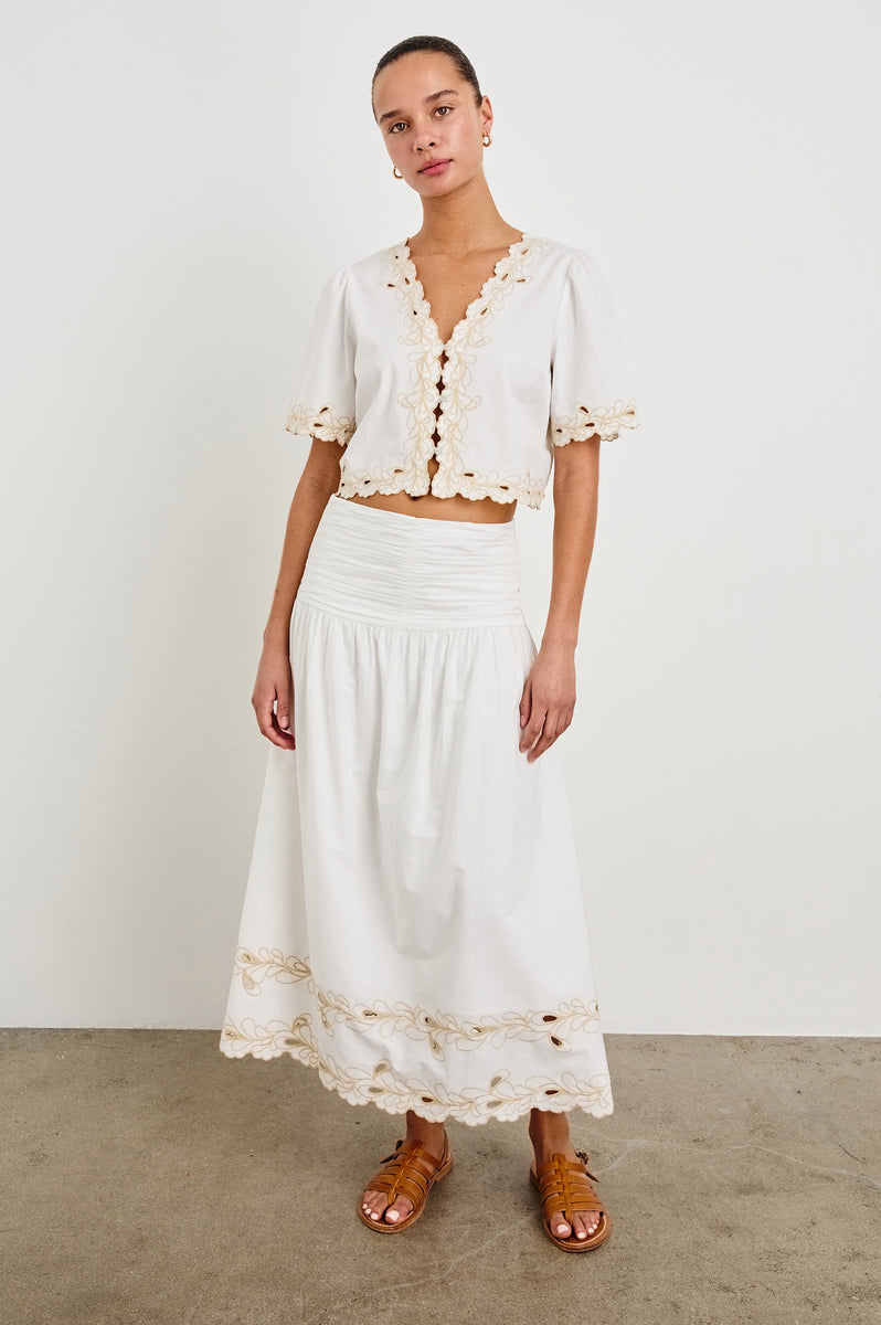 SOL SKIRT - WHITE – Rails