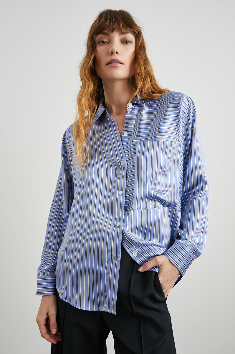 SPENCER SHIRT - MOONLIGHT STRIPE – Rails