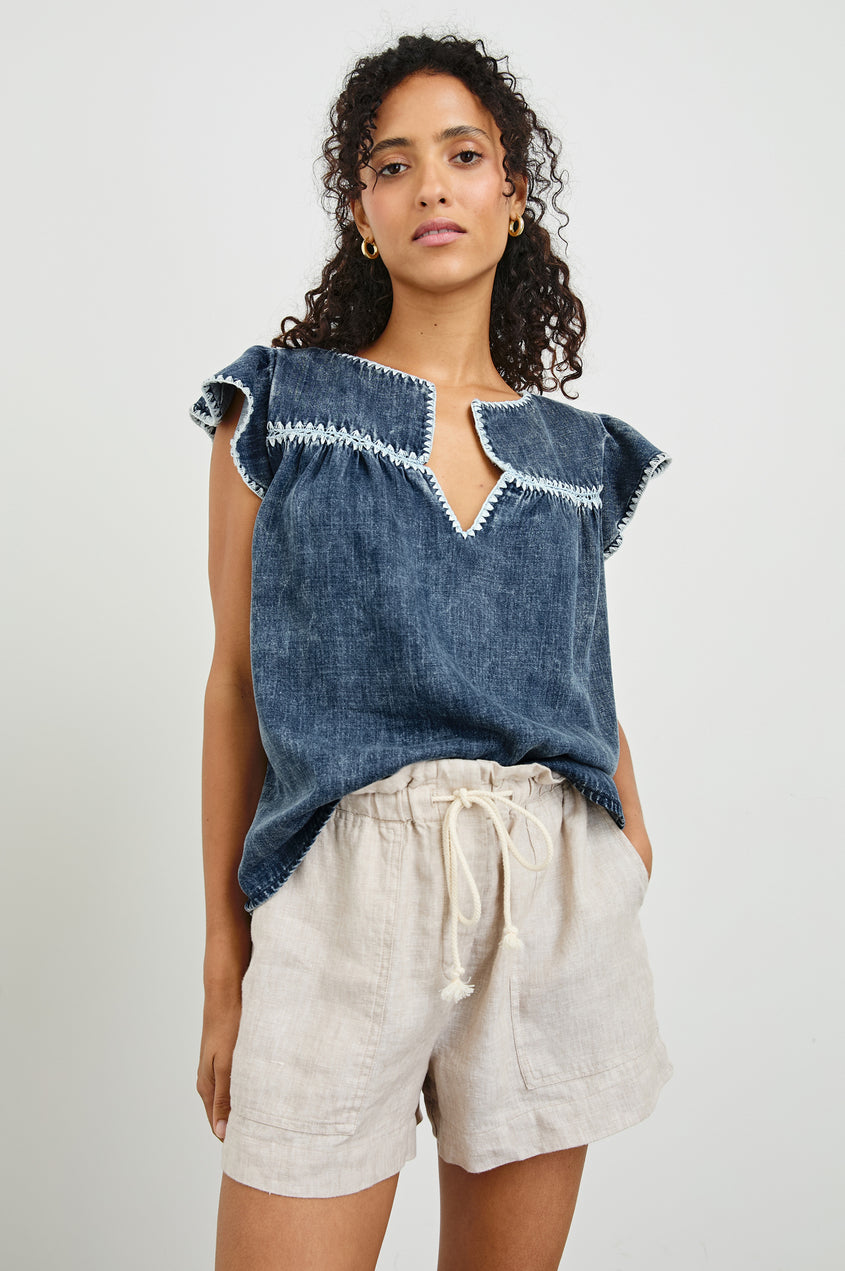 TAFIA TOP - CLASSIC BLUE – Rails