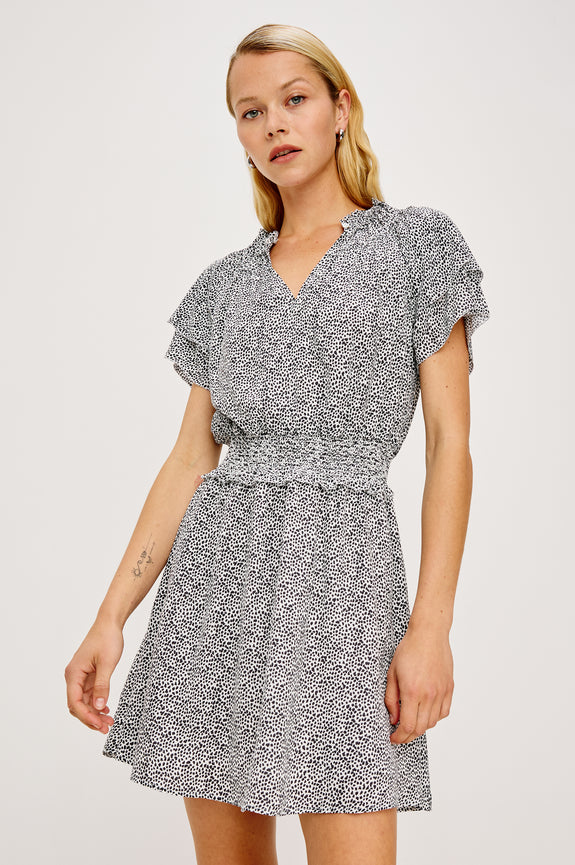 TERRIN DRESS - IVORY MICRO SPOTS – Rails