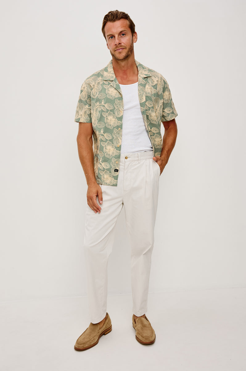TYLER SHIRT - FLORAL ROPE JADE – Rails