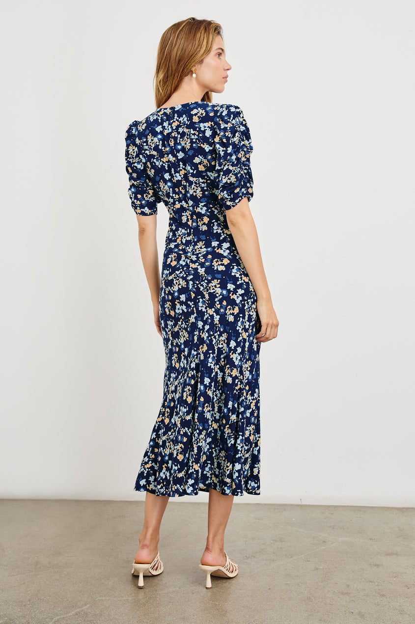 ZARIAH DRESS - NAVY FLORA – Rails