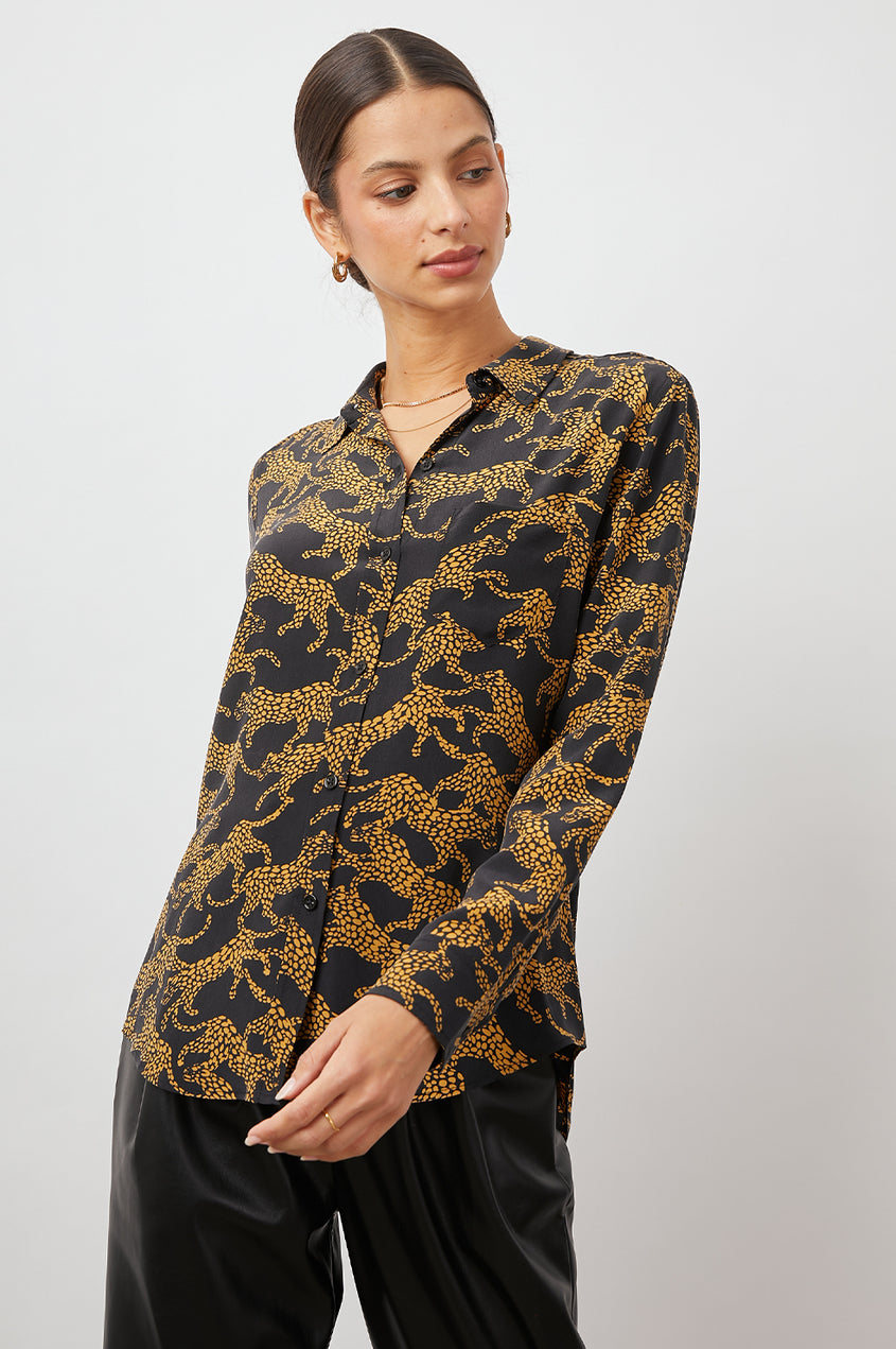 KATE SHIRT - OLIVE STARGAZE – Rails